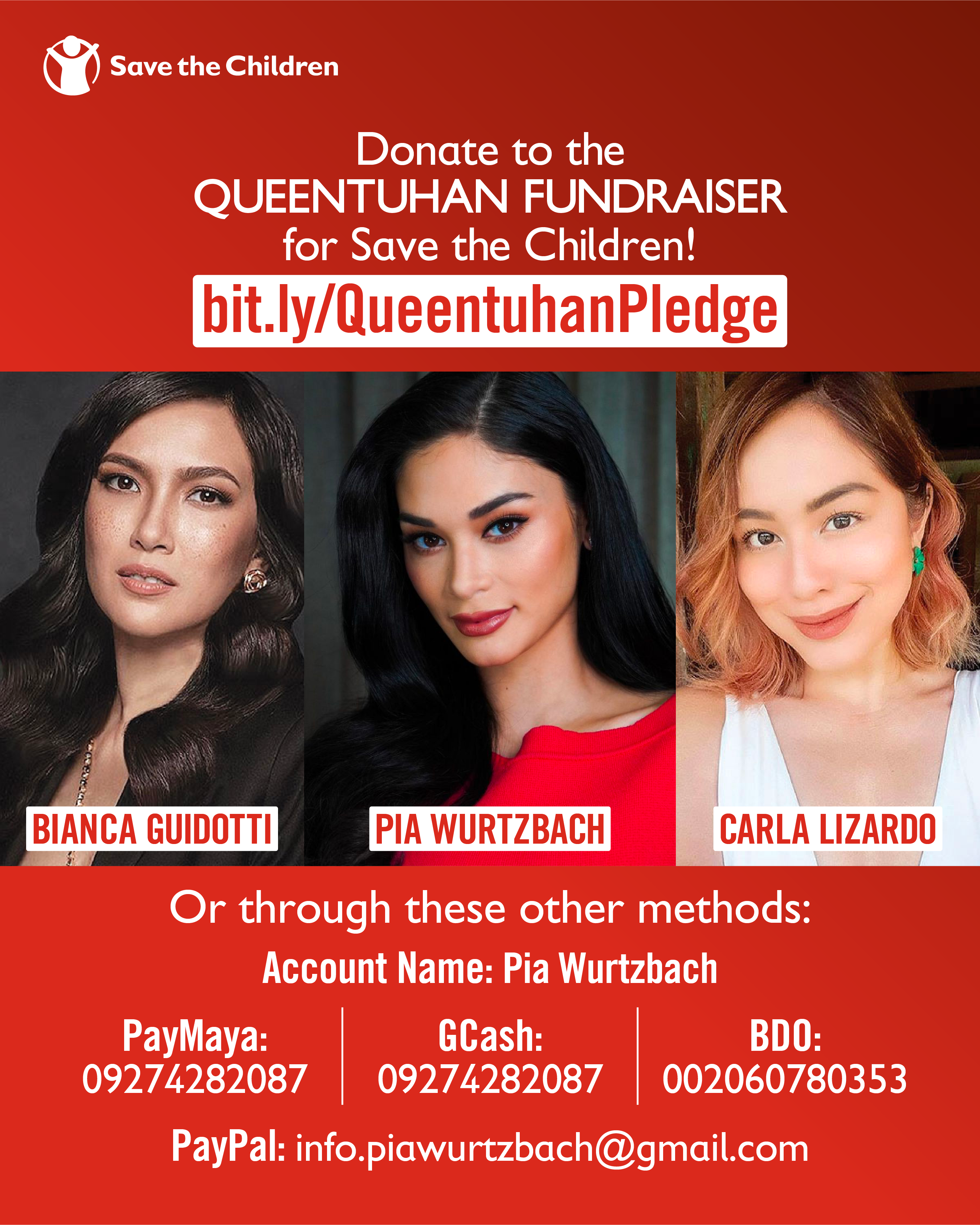 Pia Wurtzbach, Carla Lizardo, and Bianca Guidotti donate, raise funds ...