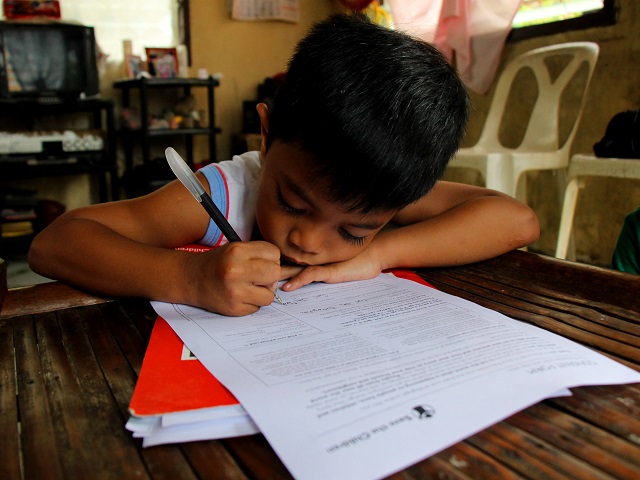 Filipino Children Studying